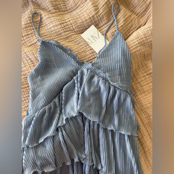 Zara | Dresses | Nwt Blue Zara Dress | Poshmark